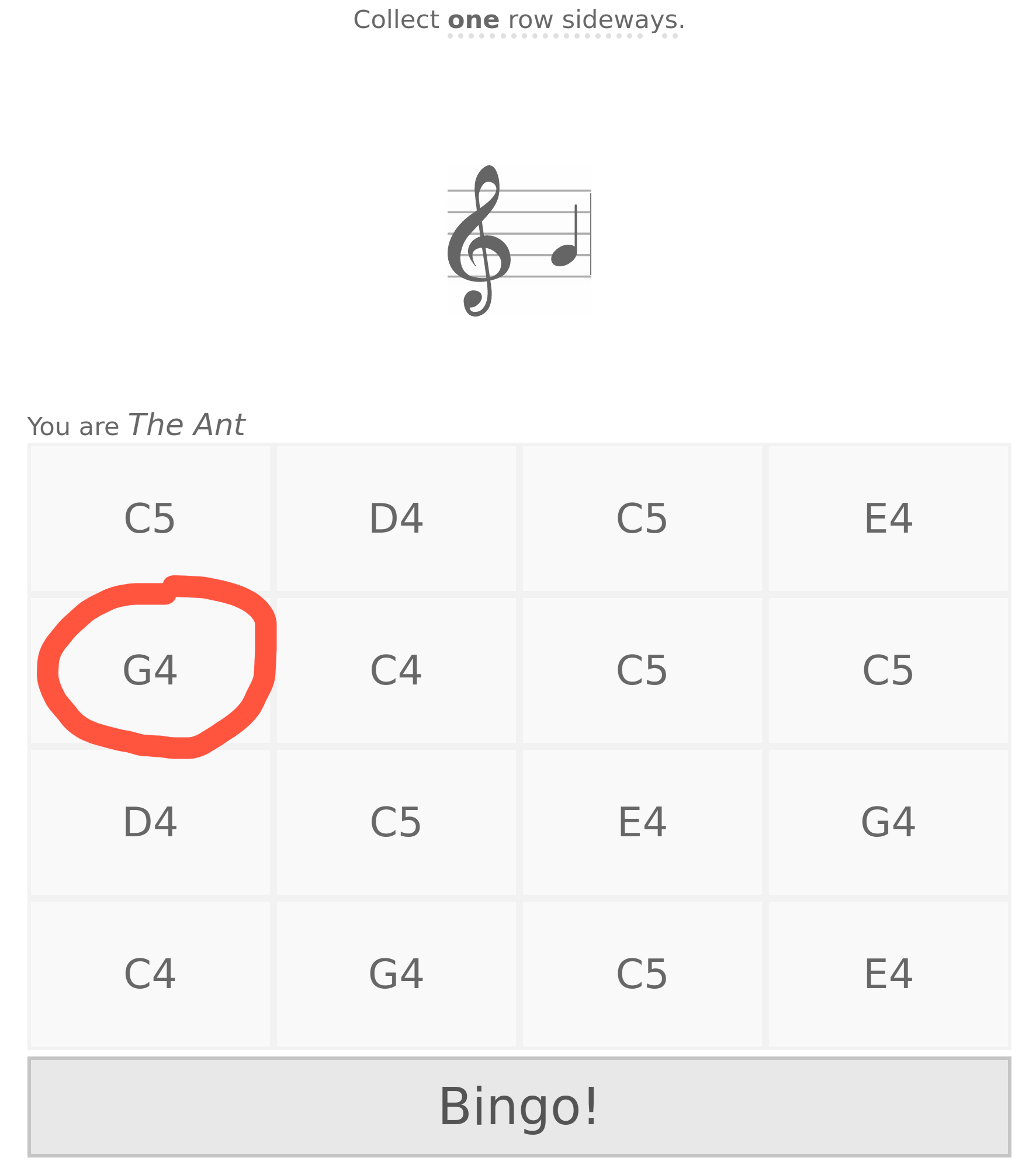 How To: Note Bingo - 4four