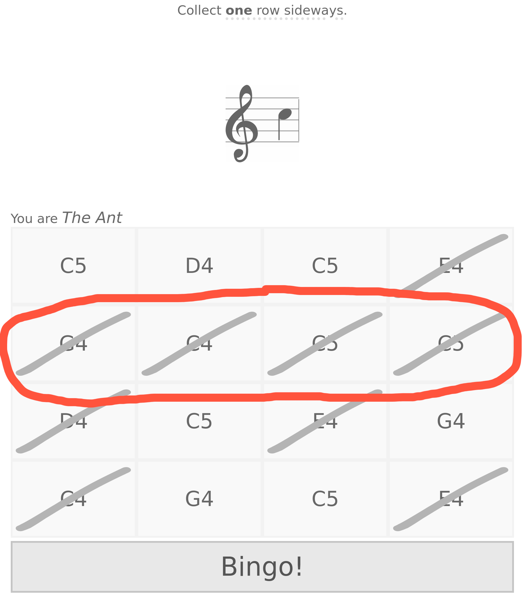 How To: Note Bingo - 4four